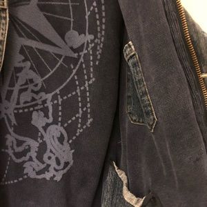 Indigo Blue | Jackets & Coats | Indigo Star Lined Jean Jacket Sz Med ...